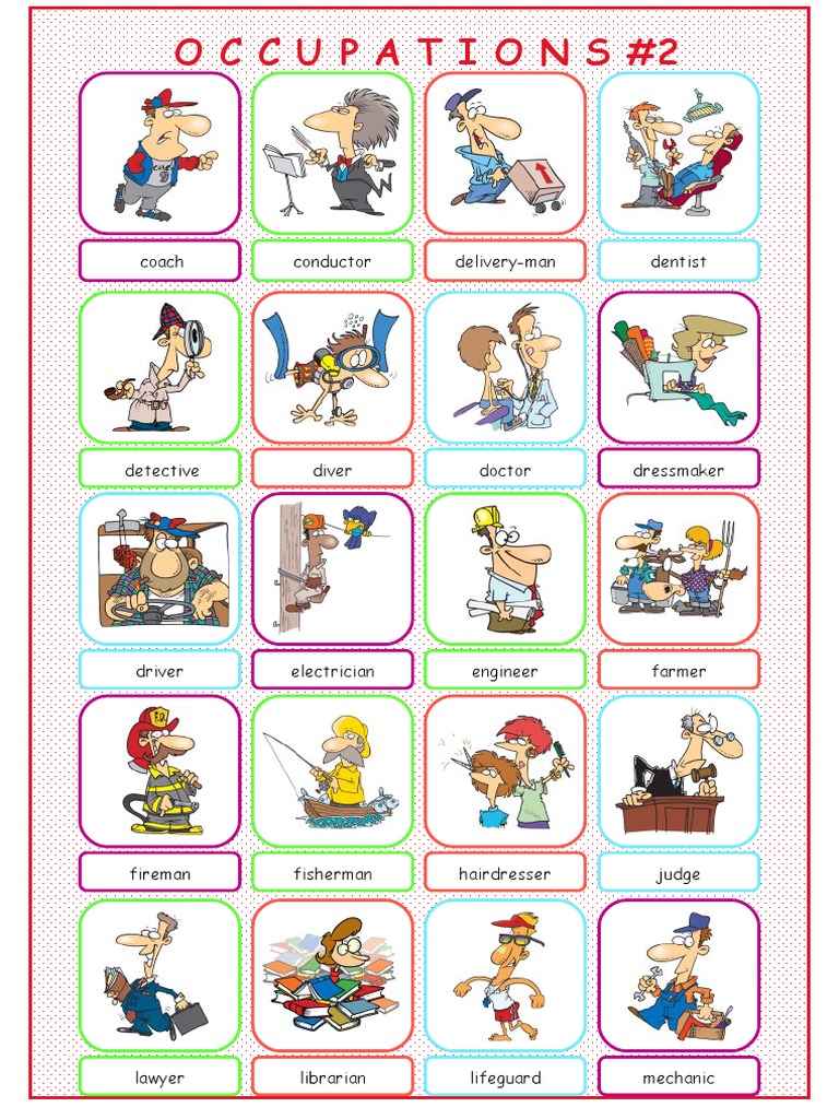 Occupations#2: Coach Conductor Delivery-Man Dentist | PDF
