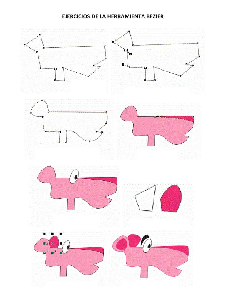 Ejercicios de La Herramienta Bezier | PDF Ejercicios de La Herramienta Bezier | PDF