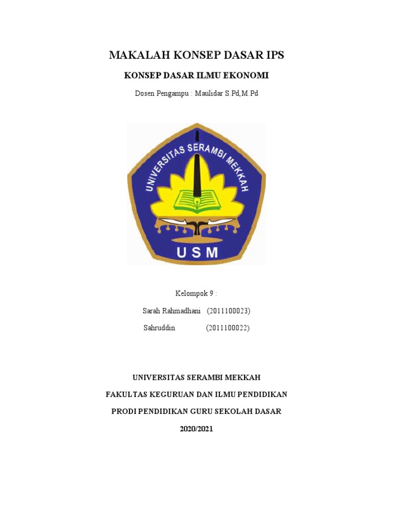 Cover Makalah Ips Sarah | PDF