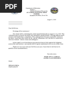 Letter - Conduct of School Intramurals | PDF