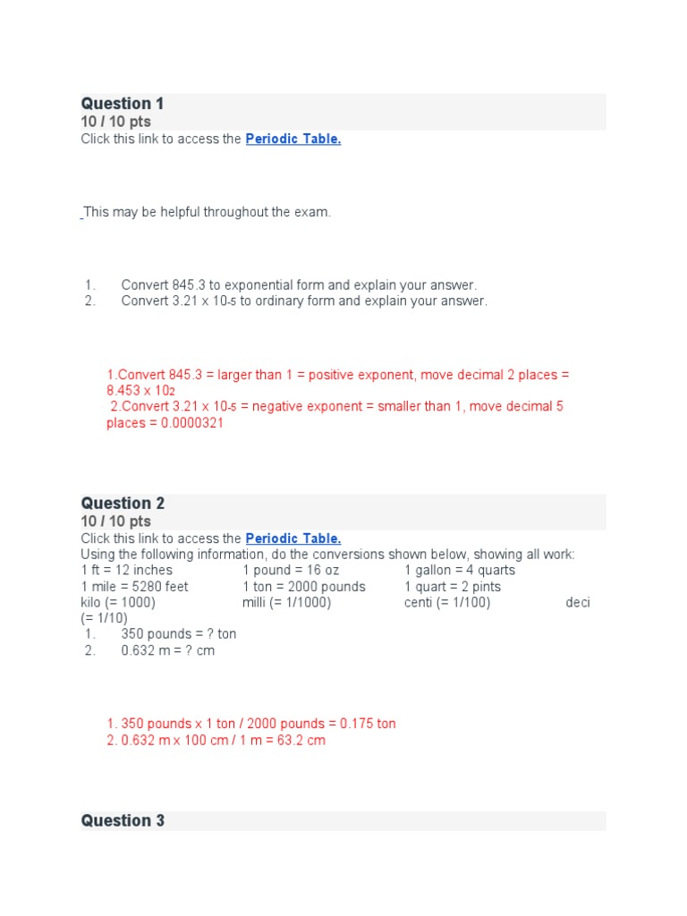 M1 Exam Portage Learning | PDF | Acid | Chemical Substances