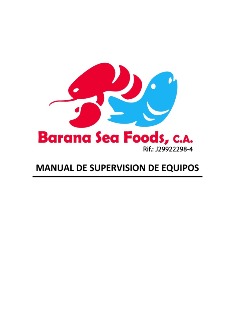 Supervisión de Equipos en Barana Sea Foods | PDF | Bomba | Naturaleza