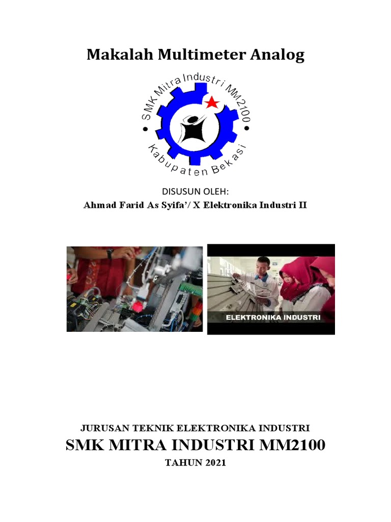 Ahmad Farid As Syifa' - X Elind 2 - Makalah Multimeter Analog | PDF