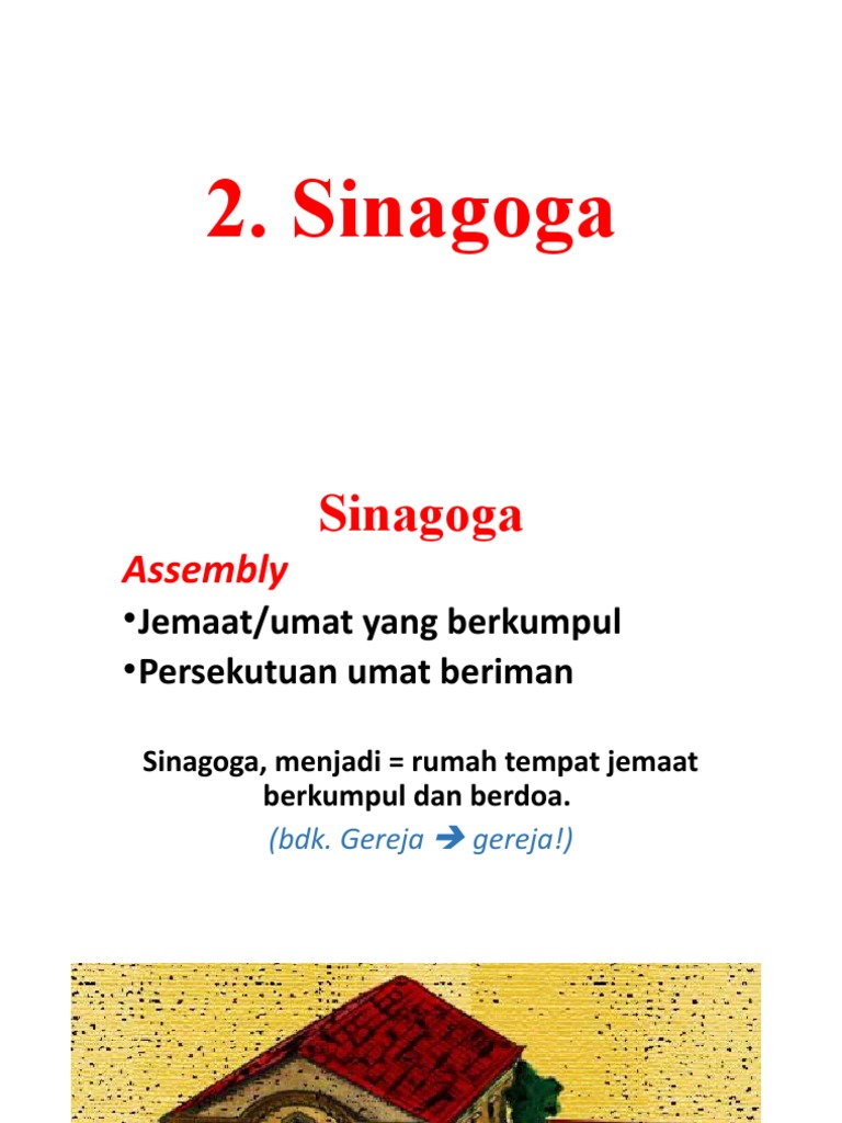Worship - 3 - Tradisi Yahudi - Sinagoga Dan Rumah | PDF | Agama & Spiritualitas