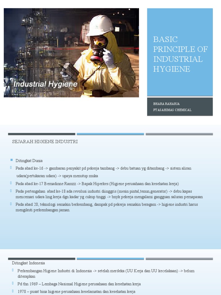 Basic Principle of Industrial Hygiene | PDF