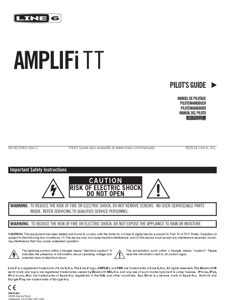 AMPLIFi TT Manual - English (Rev C) | PDF | I Phone | Ios