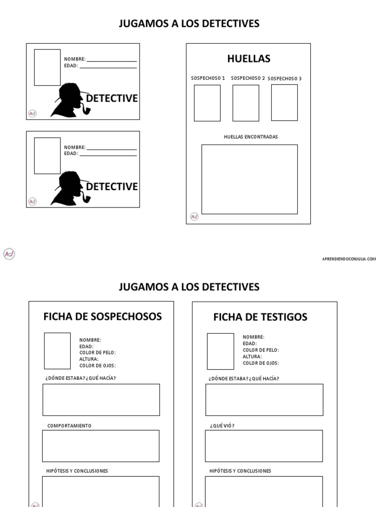 Juego de Detectives para Niños | PDF | Violencia | Policía