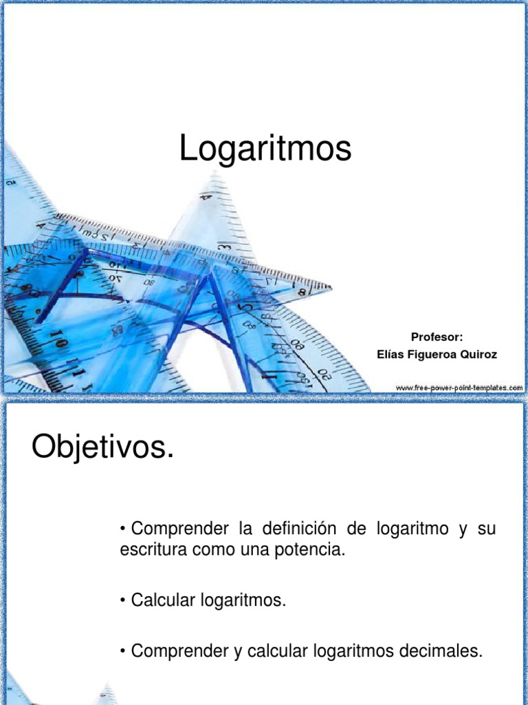 2° Medio PPT Matemática Logaritmos y Ec. Logarítmicas Eeeee | PDF | Exponenciación | Logaritmo