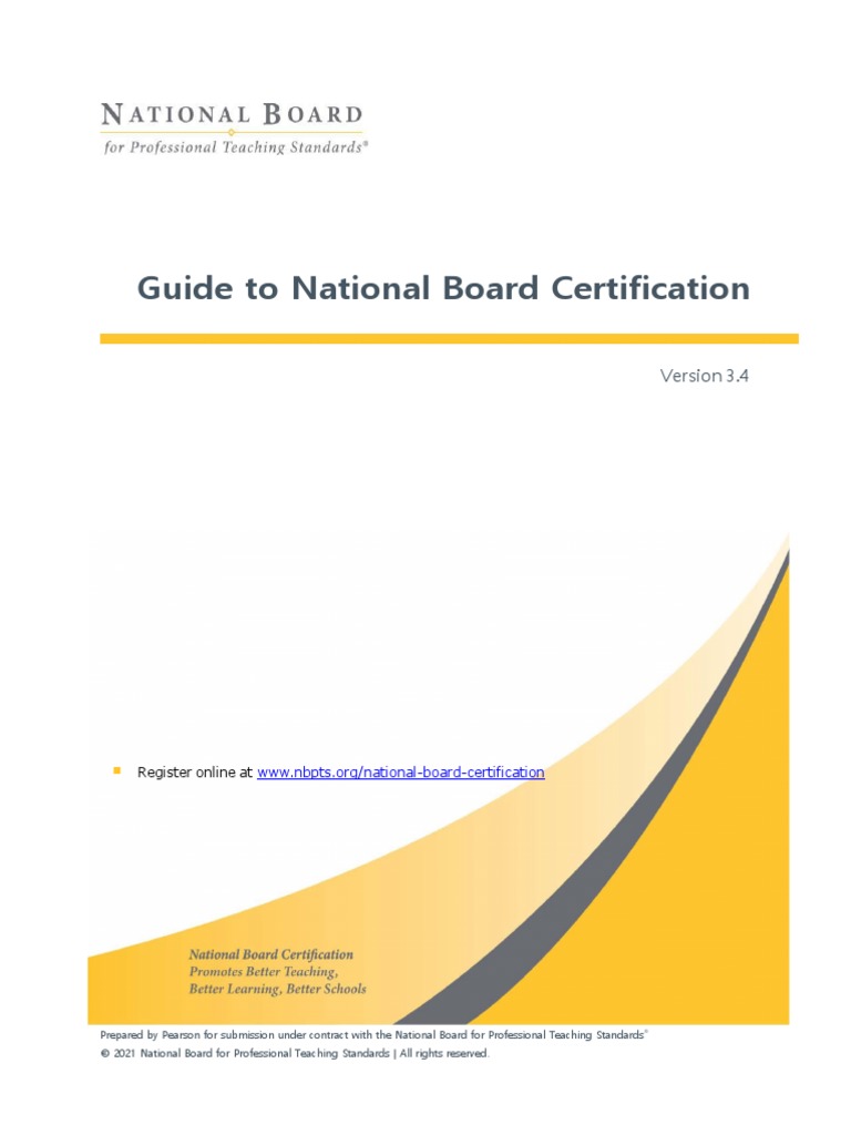 Guide To National Board Certification | Download Free PDF | School ...