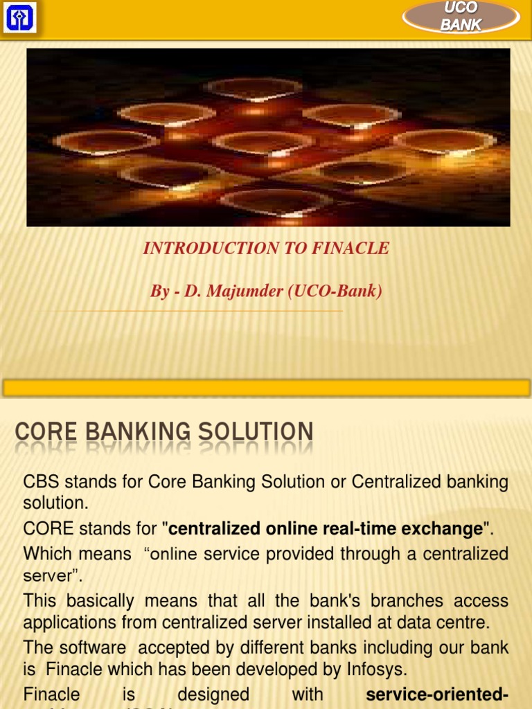Introduction To Finacle | PDF | Service Oriented Architecture | Banks