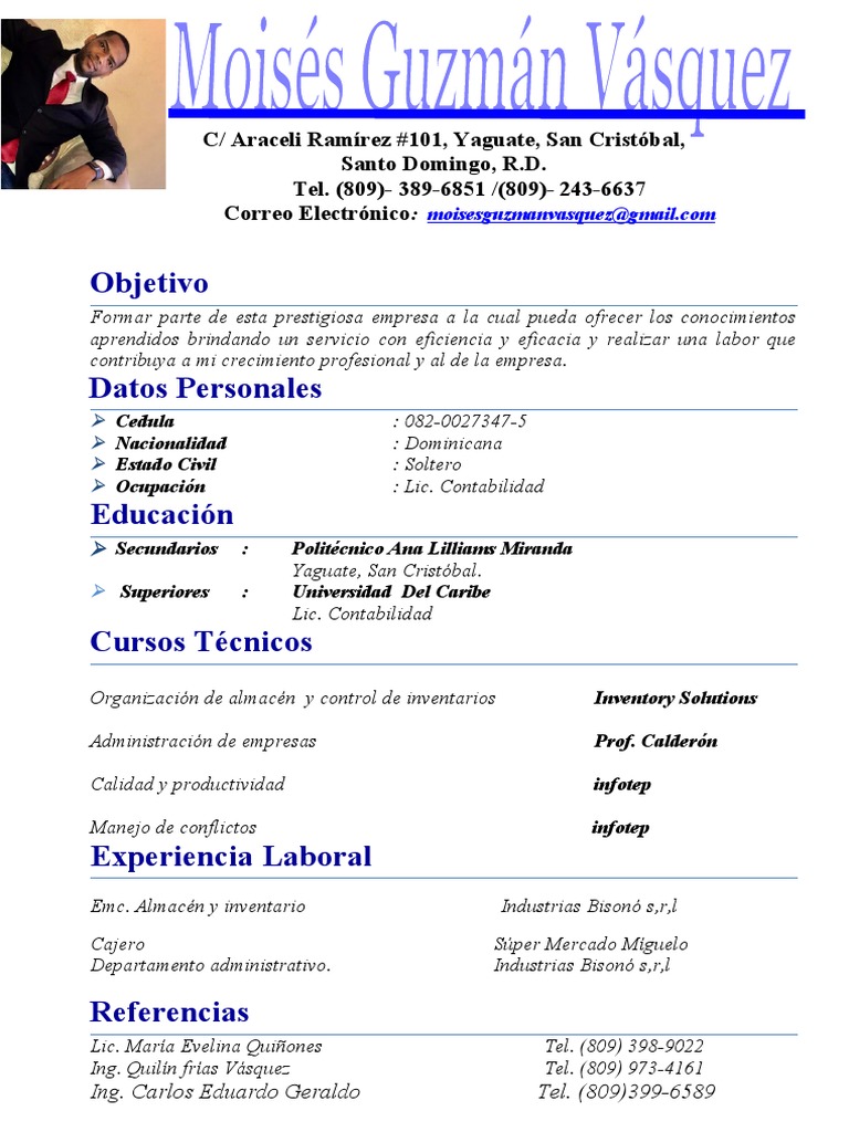 Curriculun Vitae MOISES GUZMAN | PDF | Negocios | Finanzas y dinero