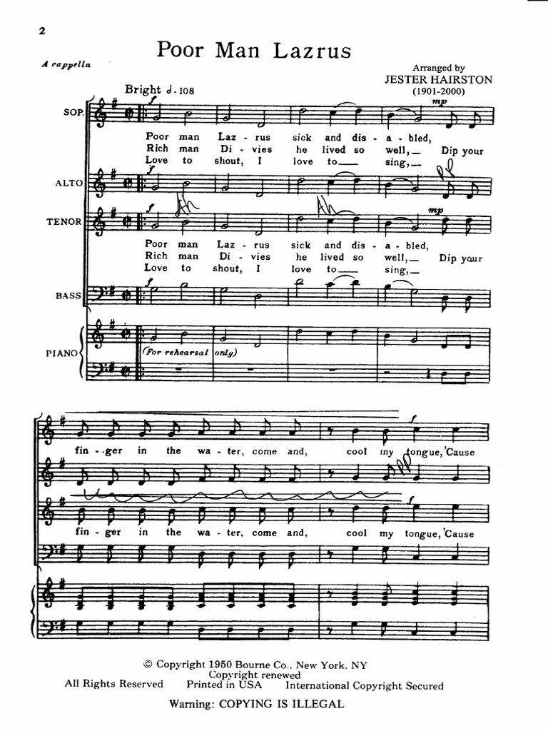 Poor Man Lazarus | PDF