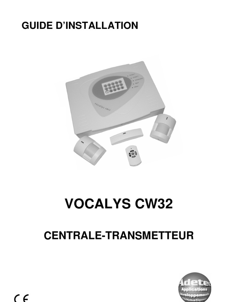 Guide Installation Vocalys CW32 | PDF | GSM | Téléphone
