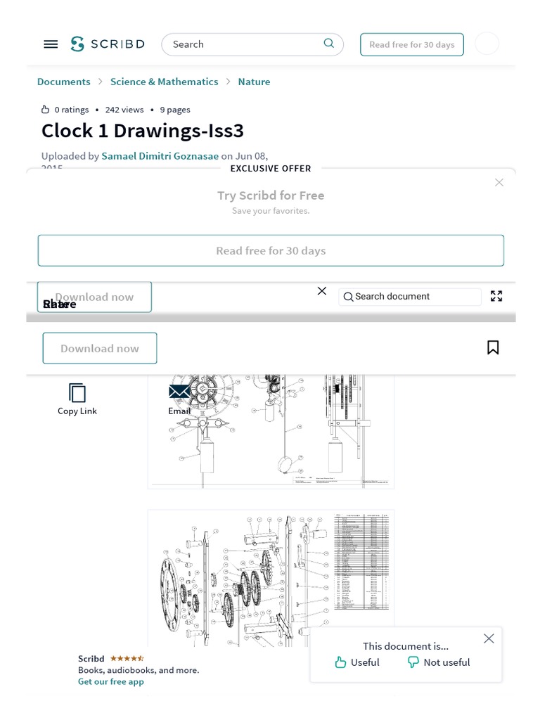Clock 1 Drawings-Iss3 - Pendulum - Horology | PDF | Horology | Machines