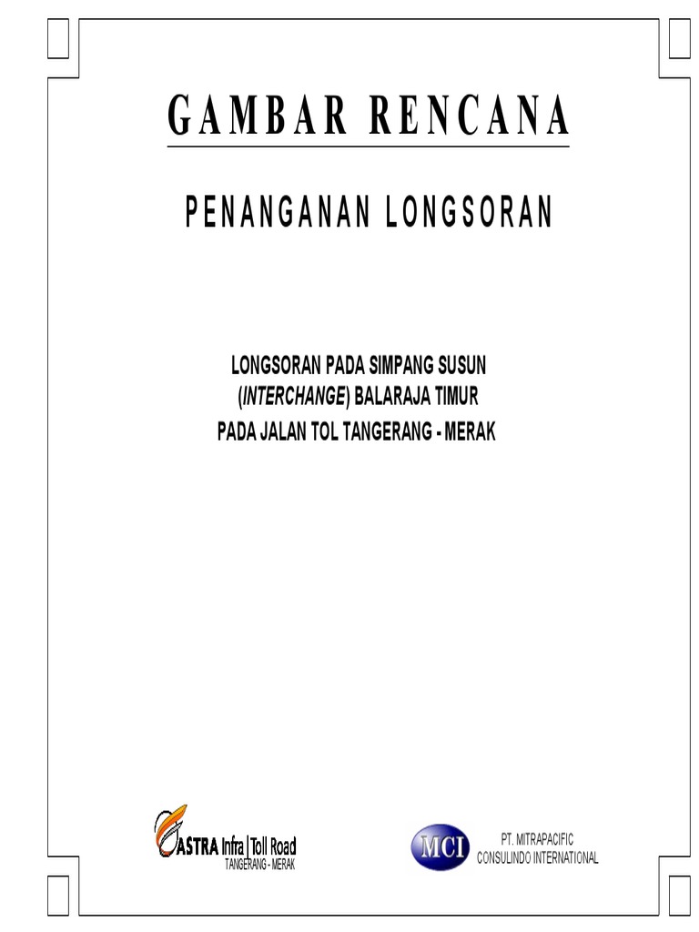 Penanganan Longsoran Jalan Tol | PDF