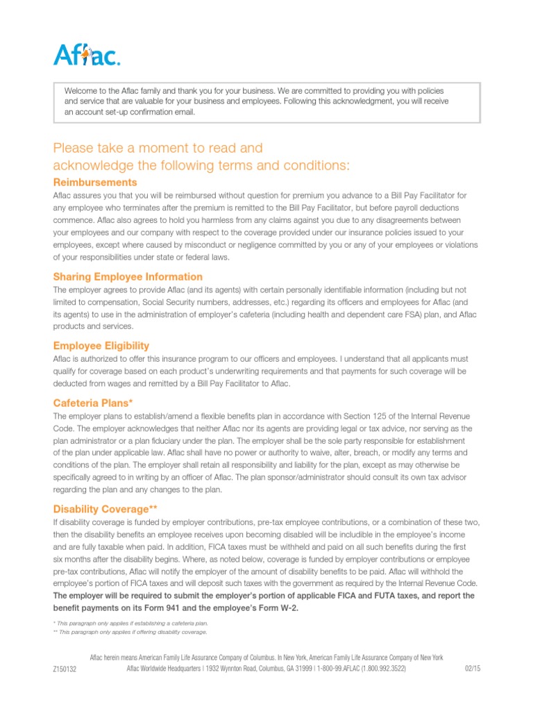 Please Take A Moment To Read and Acknowledge The Following Terms and ...