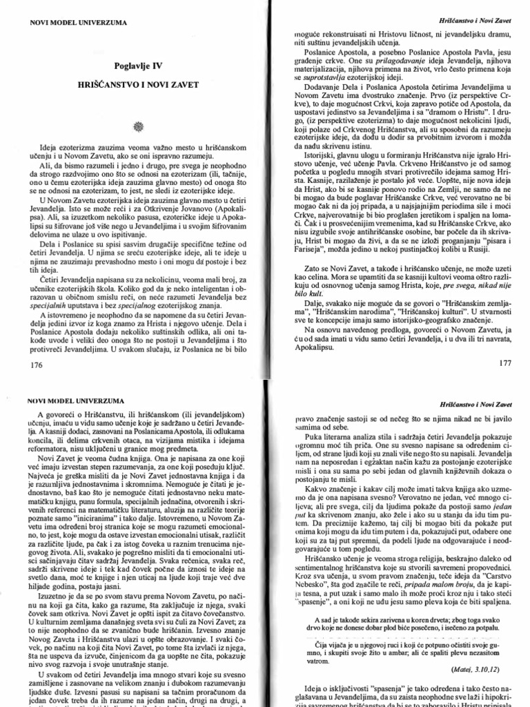 Novi Model Univerzuma (Poglavlje 4) Hrišćanstvo I Novi Zavet | PDF