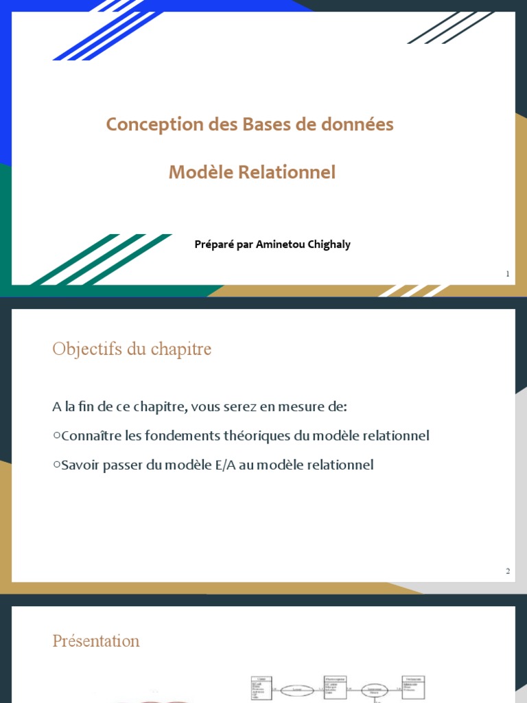 Modèle Relationnel des Bases de Données | PDF | Bases de données ...