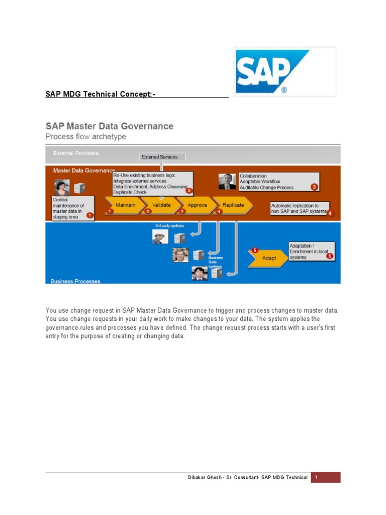 SAP MDG Change Request Guide | PDF | Data Model | Computer Programming