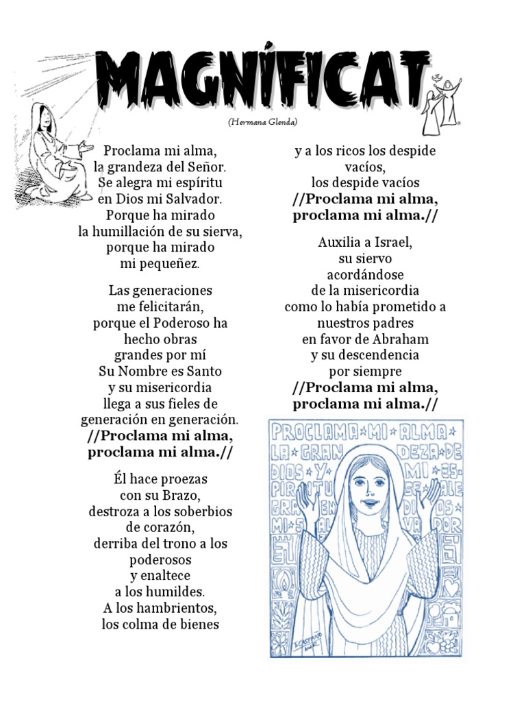 Letra del Magnificat de Hermana Glenda | PDF