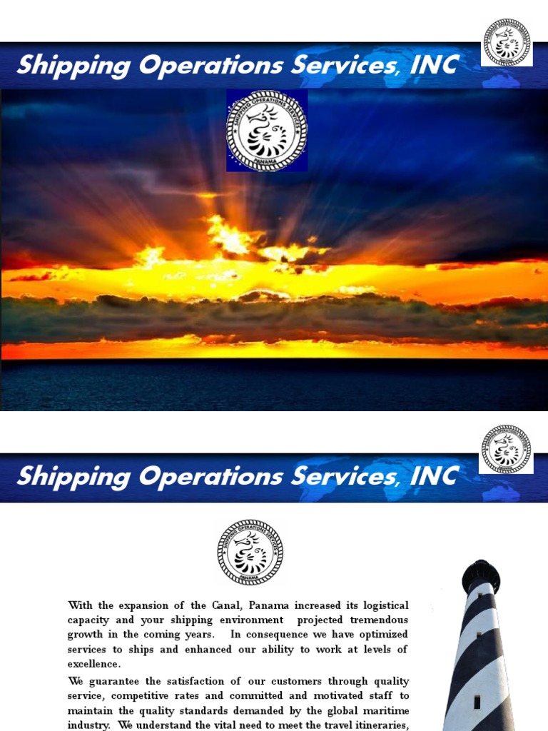 Presentacion Sos Agency | PDF | Ships | Port