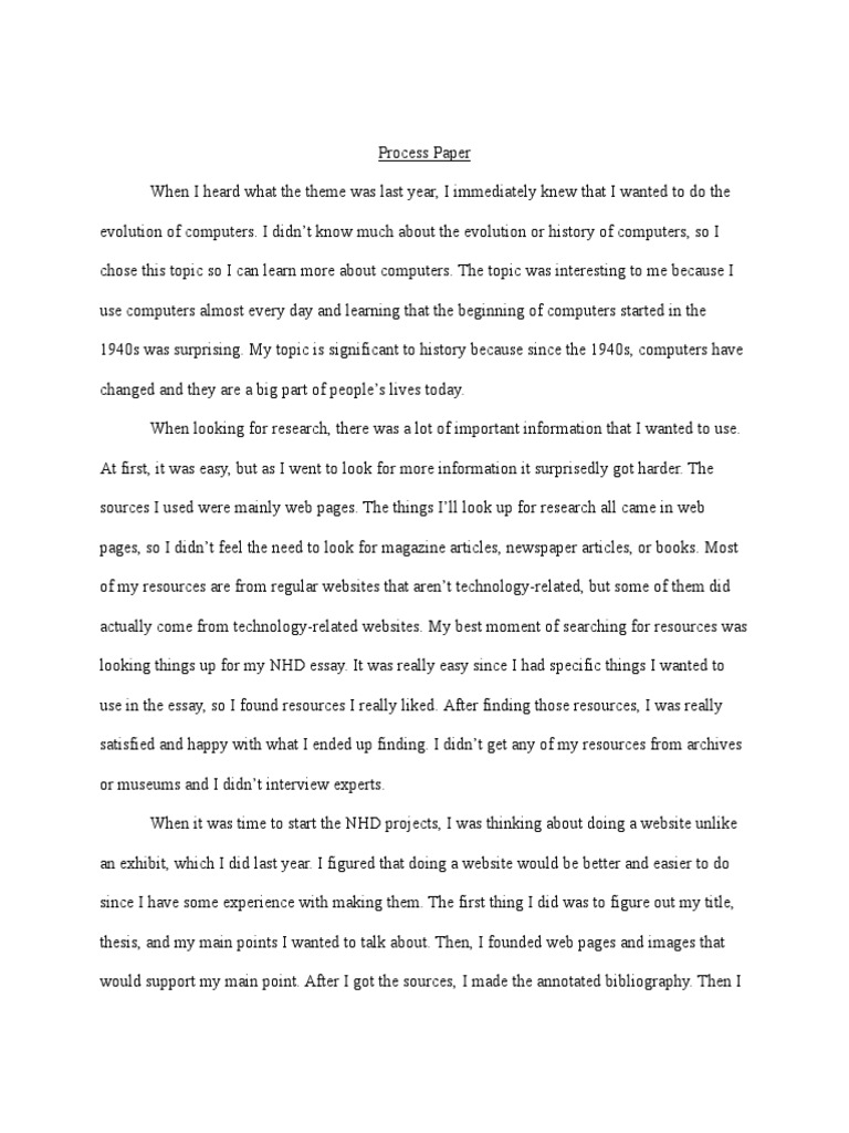 NHD Process Paper 1 | PDF | Mass Media | Social Media