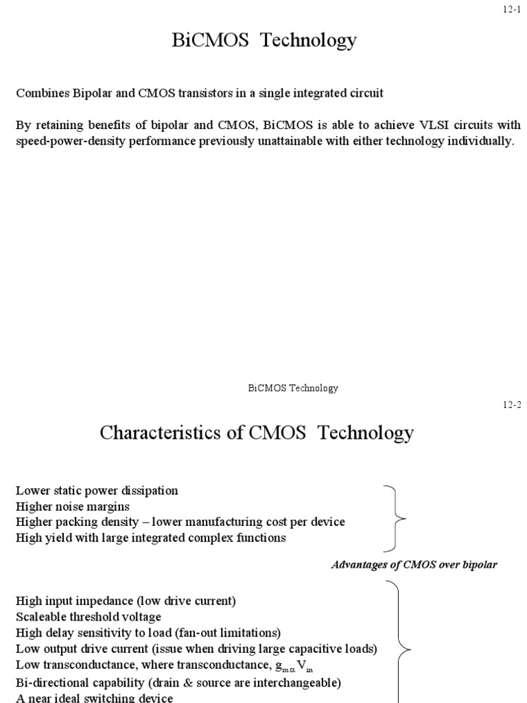 BiCMOS Technology | PDF