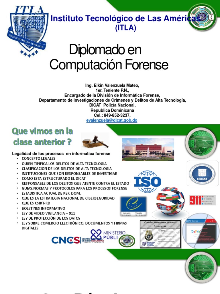 Presentacion - DIA 3 - Informatica Forense - Diplomado ITLA ...
