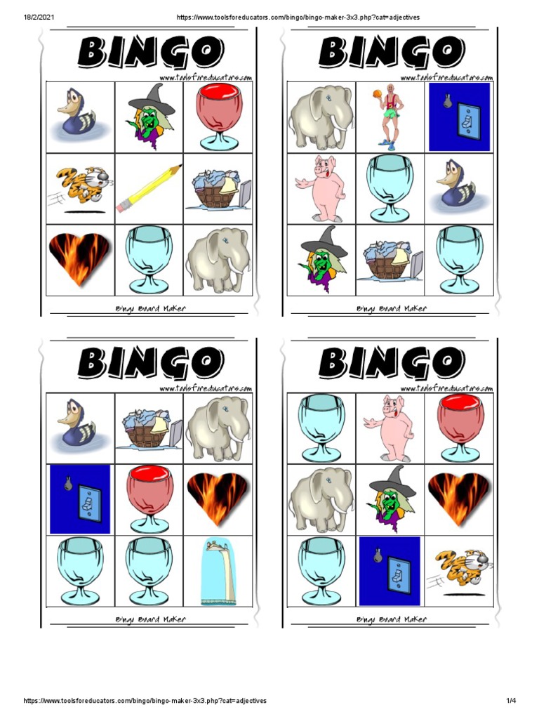 Bingo Maker 3x3 | PDF | Games & Activities | Law