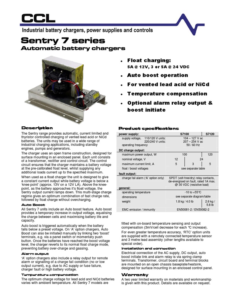 Sentry 7 Automatic Battery Chargers | PDF | Battery Charger | Alternating Current