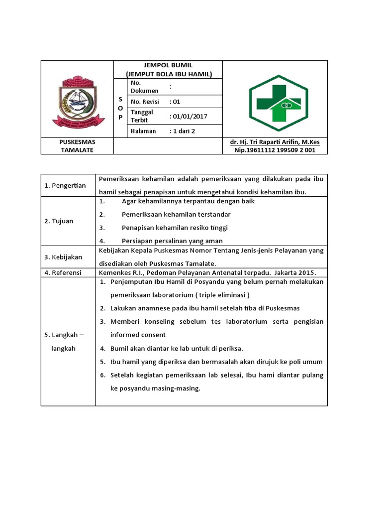 9.sop Jempol Bumil 2020 | PDF