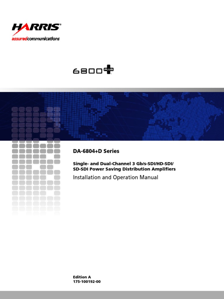 DA-6804+D Series: Installation and Operation Manual | PDF | Electronic ...