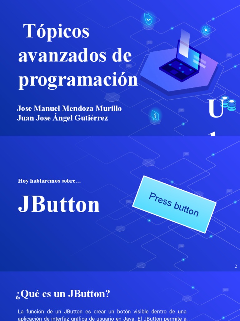 Exposicion Sobre Los Botones en Java | PDF | Constructor (Programación ...