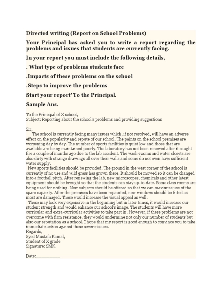 Report Writing Sample | PDF