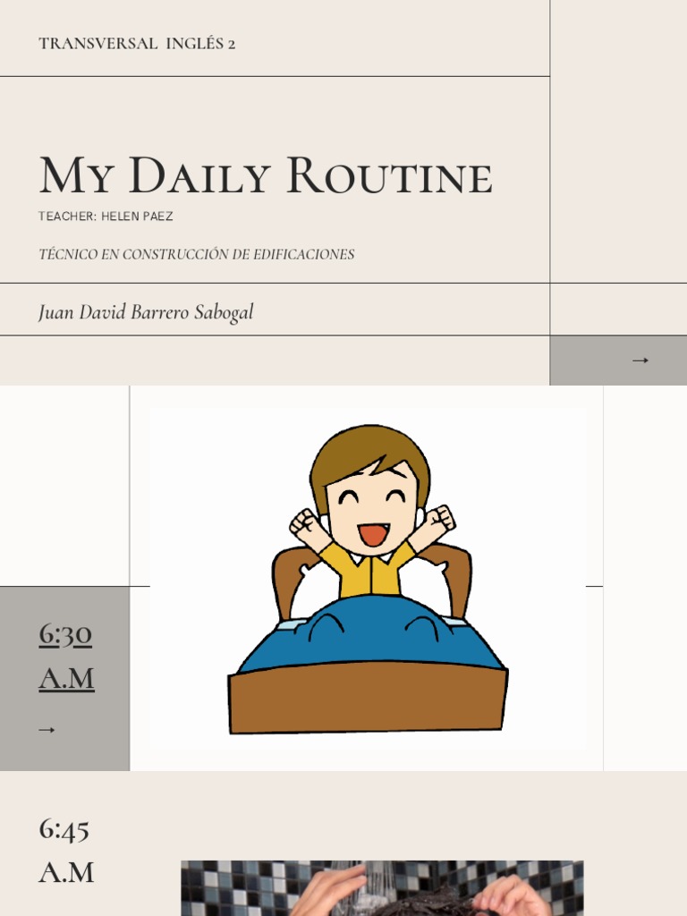 MY DAILY ROUTINE (PRESENTATION)