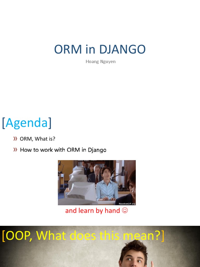 Orm in Django: Hoang Nguyen | PDF | Boolean Data Type | Object ...
