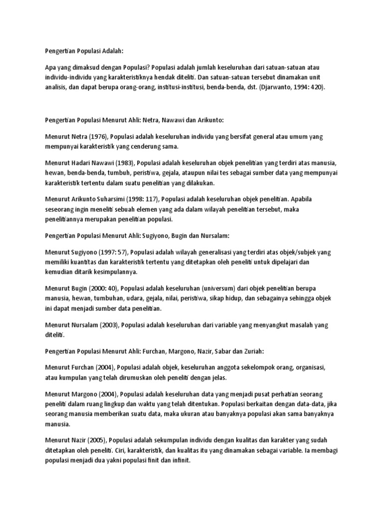 Jenis Teknik Sampling | PDF