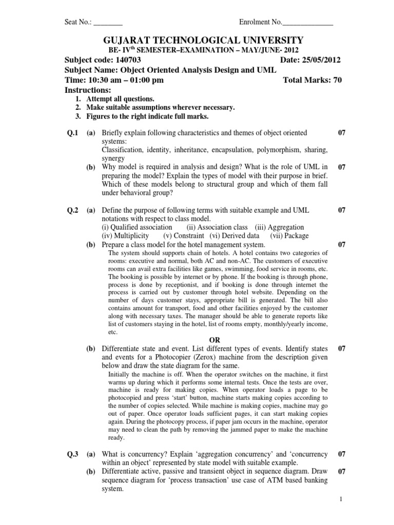 Object Oriented Analysis and Design Themes | PDF | Use Case | System