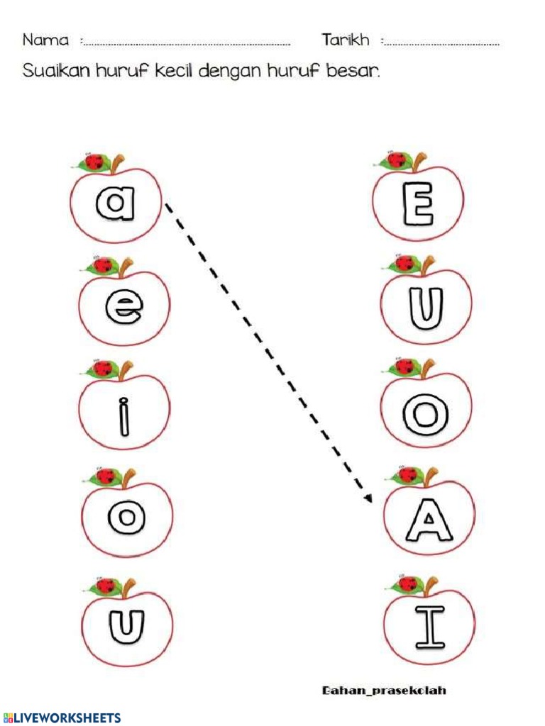 HURUF VOKAL Latihan | PDF