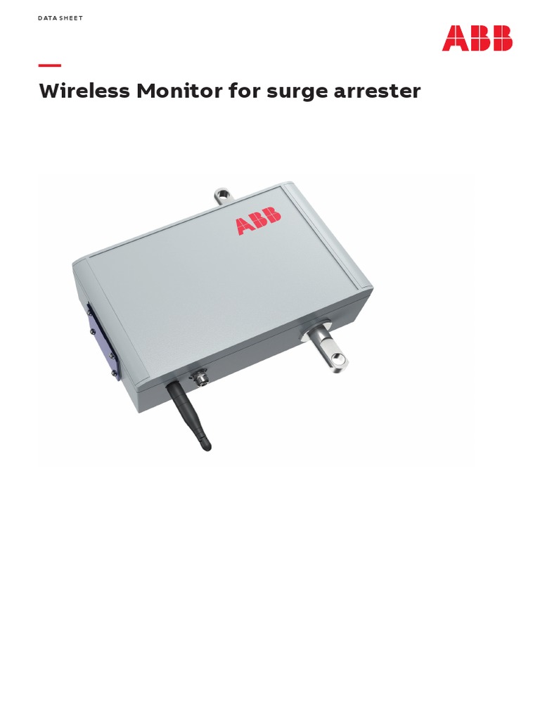 Wireless Monitor For Surge Arrester | PDF | Rechargeable Battery ...