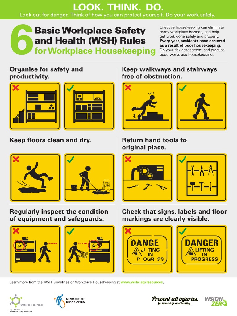 6 Basic Workplace Safety and Health Rules WSH Rules For Workplace ...