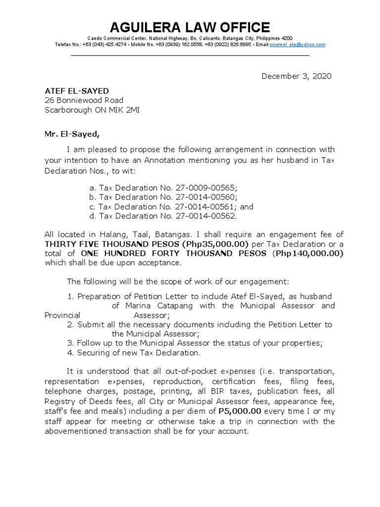 Proposal for Tax Declaration Annotation | PDF