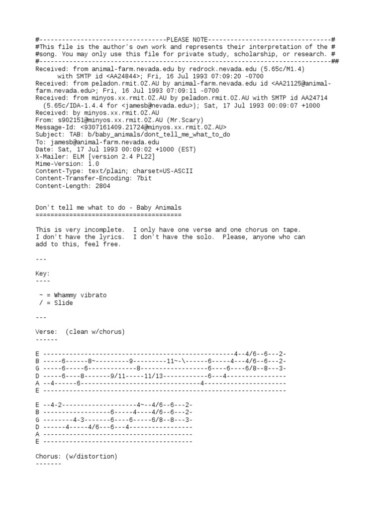 Dont Tell Me What To Do | PDF