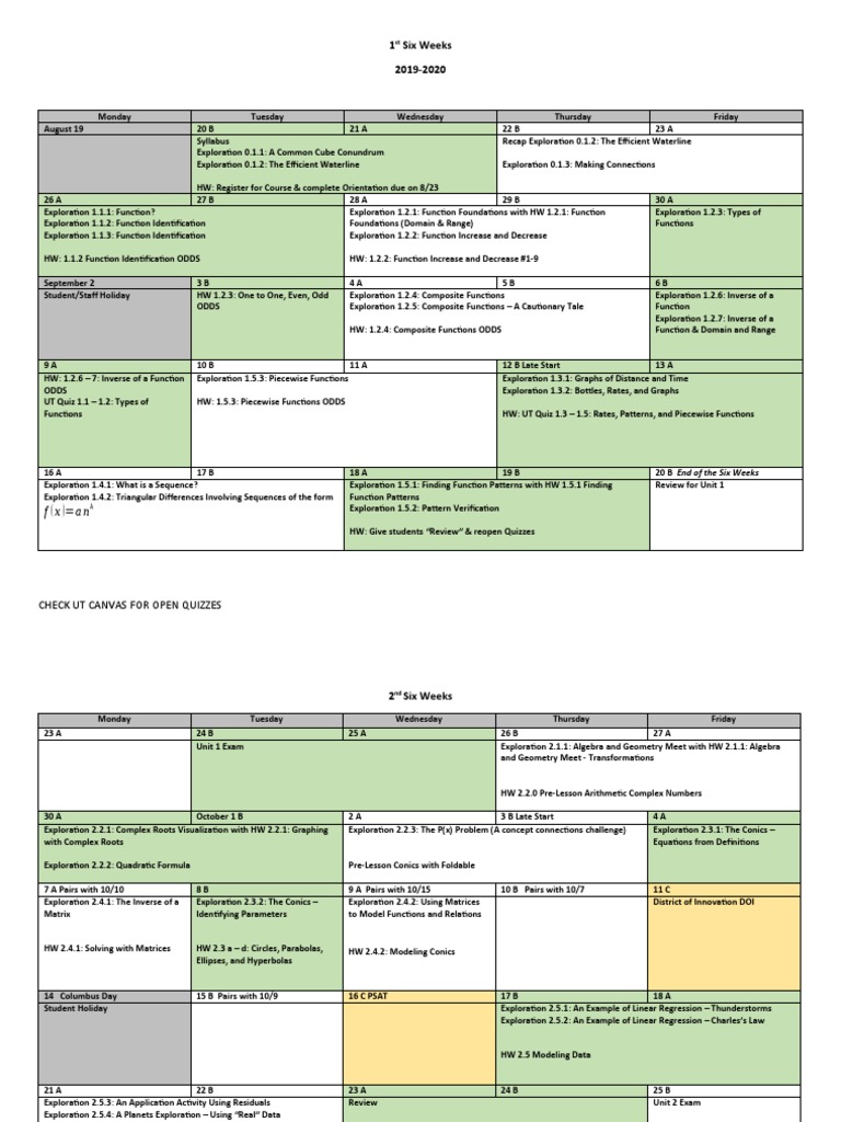 2019-20 Calendar | PDF | Mathematical Concepts | Elementary Mathematics