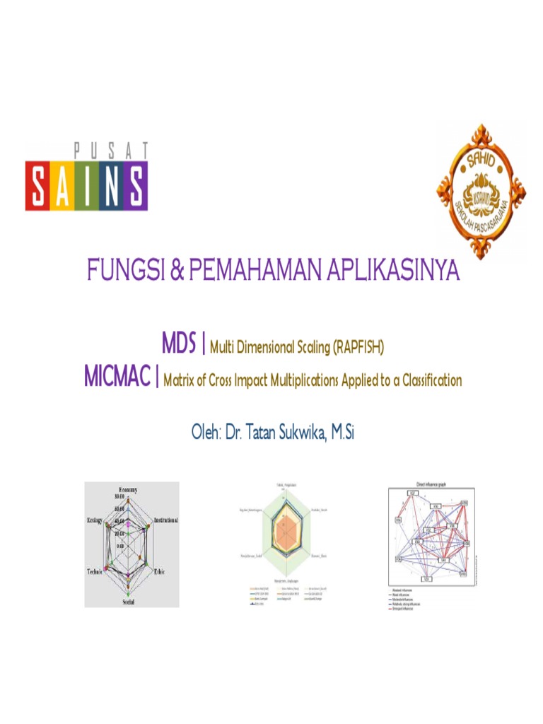 Materi MDS Micmac Webinar2020 Tatan | PDF | Teknologi & Rekayasa