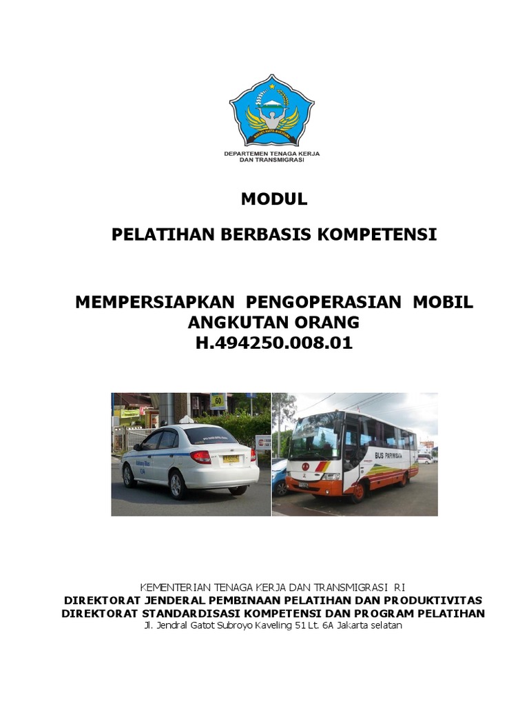 Persiapan Pengoperasian Mobil Angkutan | PDF