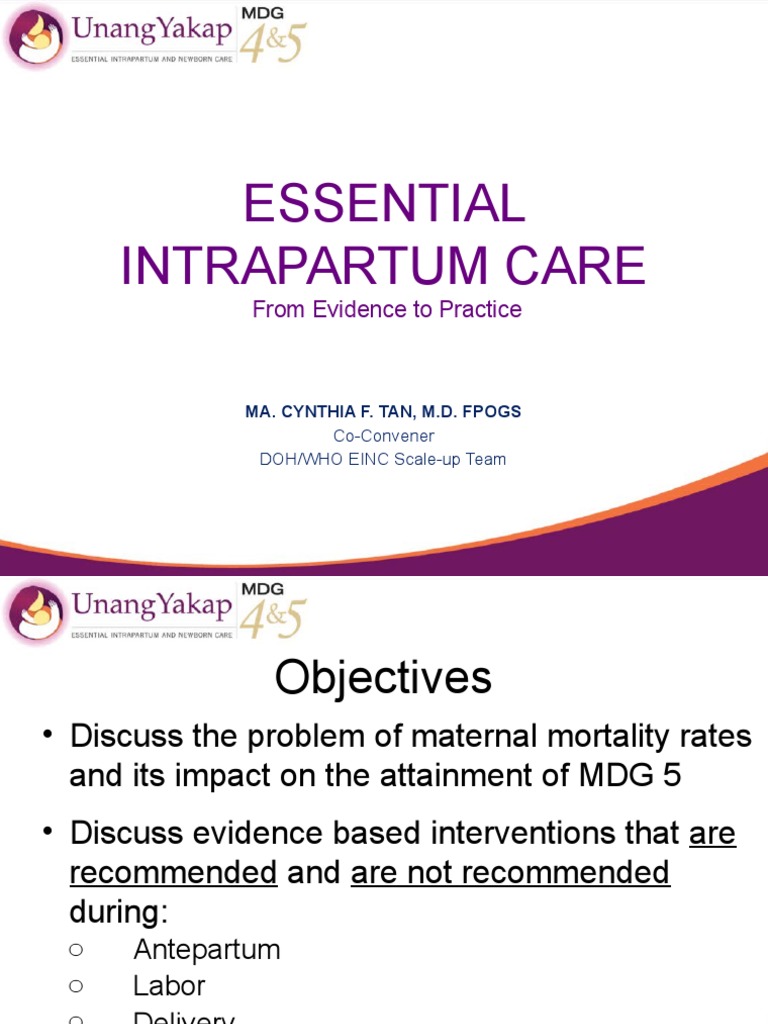 Essential Intrapartum Care: From Evidence To Practice | PDF ...
