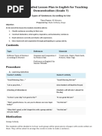 4 Types of Sentences Lesson Plan | PDF | Question | Sentence (Linguistics)