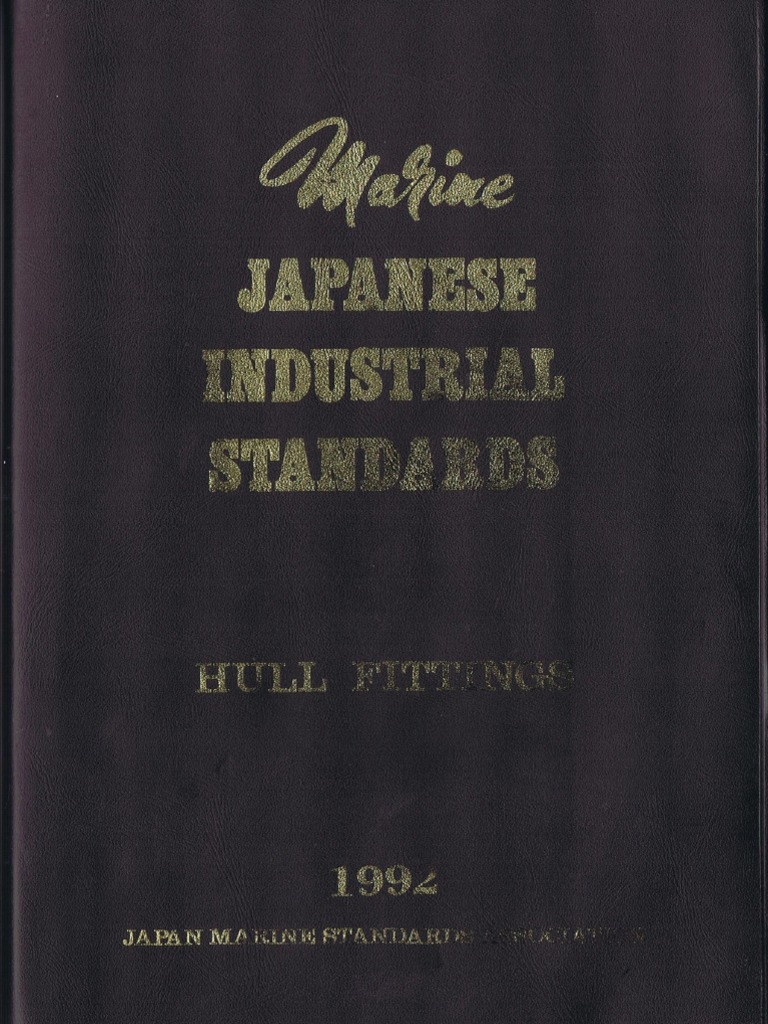 Marine Japanese Industrial Standards | PDF