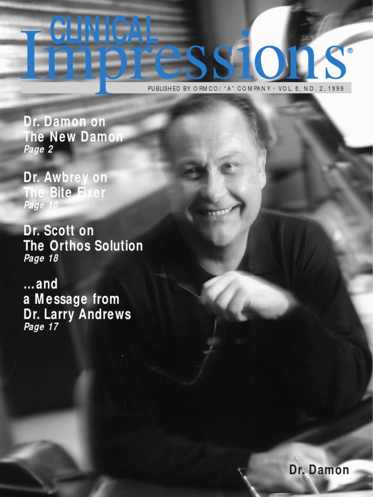 Dr. Damon On The New Damon | PDF | Mouth | Orthodontics